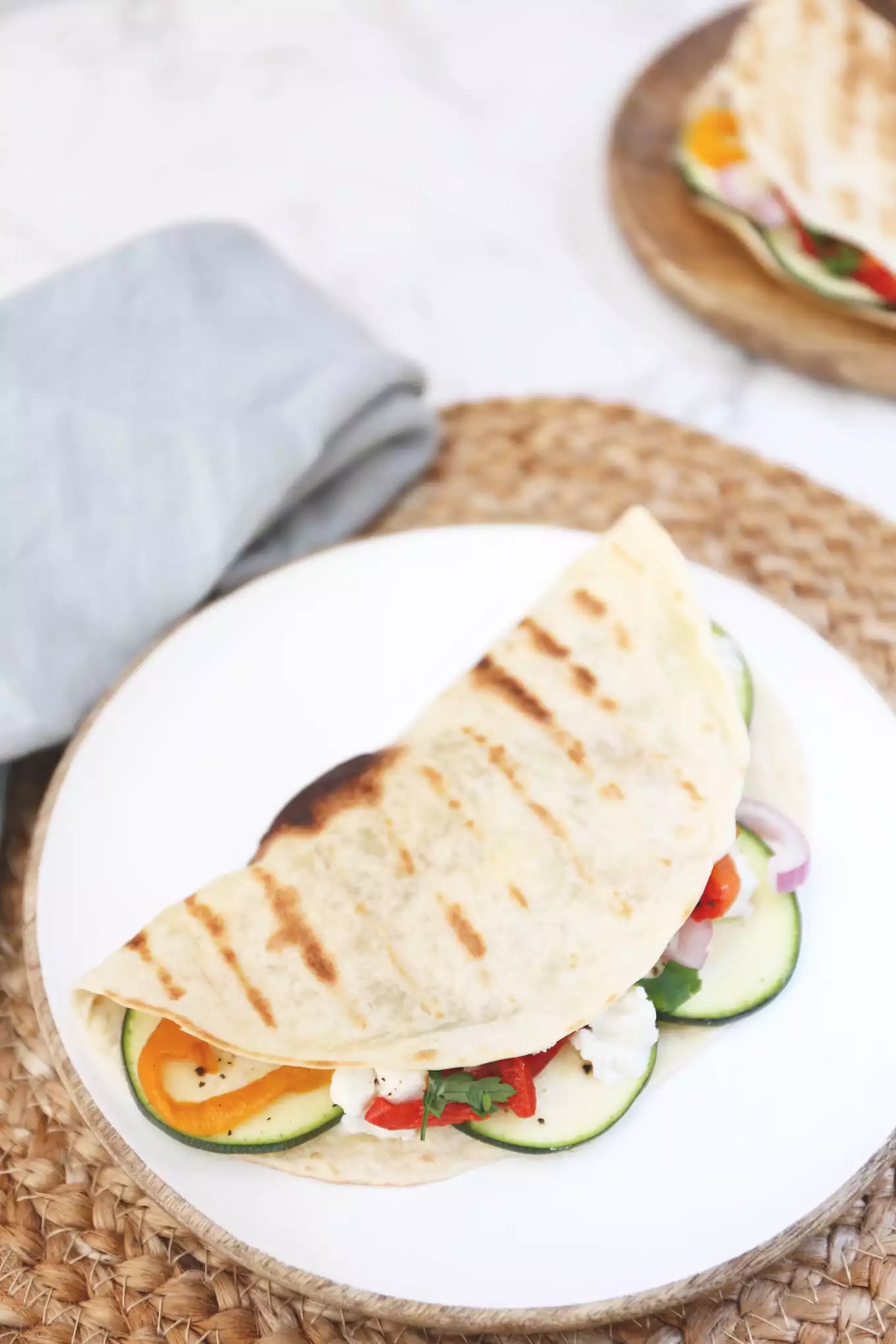 Wraps met geitenkaas en courgette | Lekker en Simpel