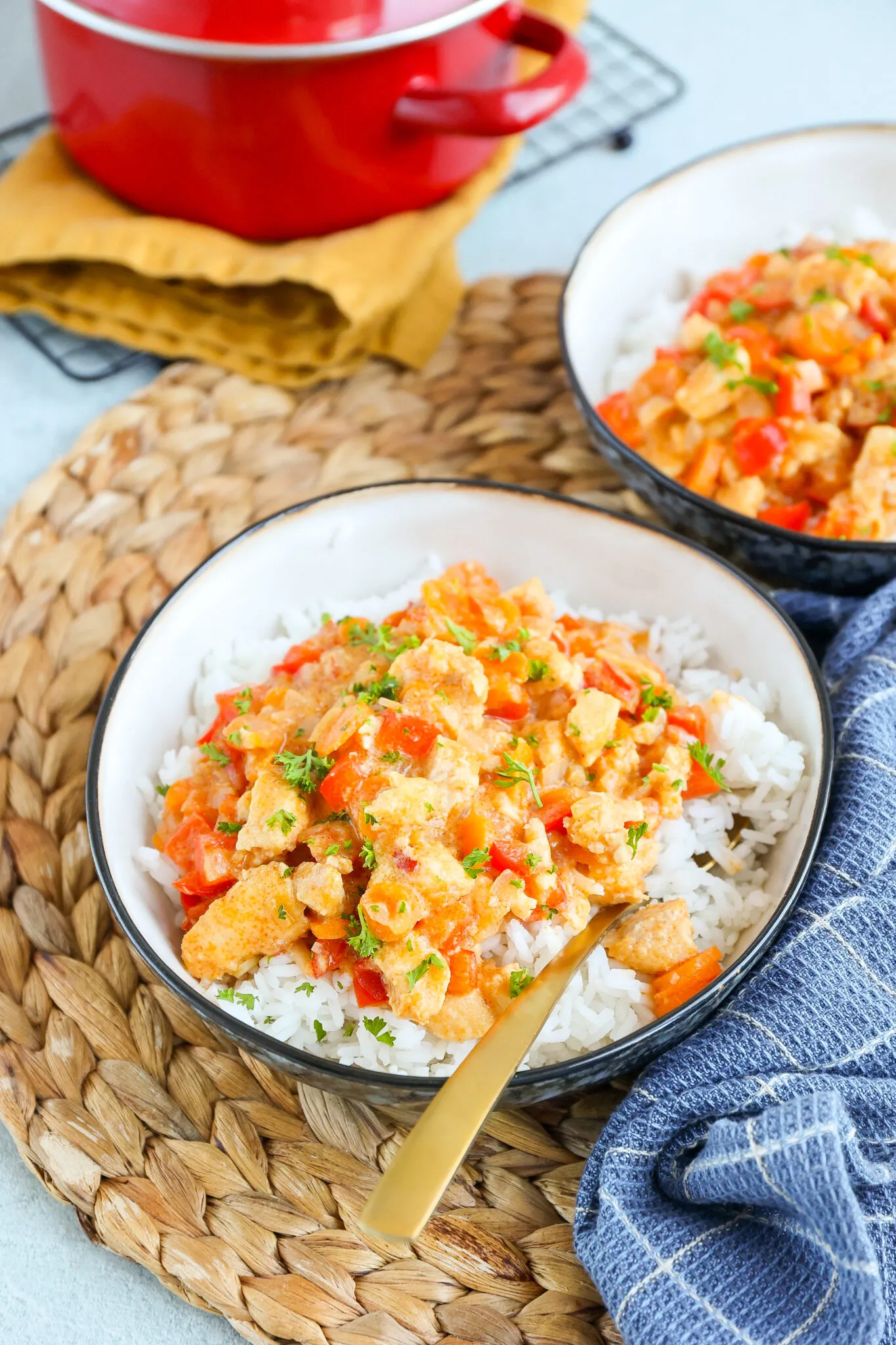 Viscurry met rijst en groente | lekker snel klaar - Lekker en Simpel